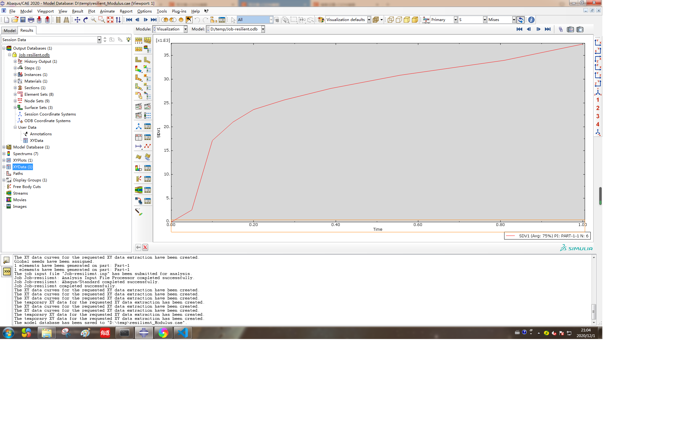 ABAQUS材料子程序学习（20年12月1日）_abaqus standard analysis exited with an error-CSDN博客