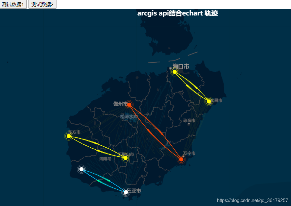 Arcgis Api结合echarts实现轨迹动画arcgis 地图轨迹动画‘ Csdn博客