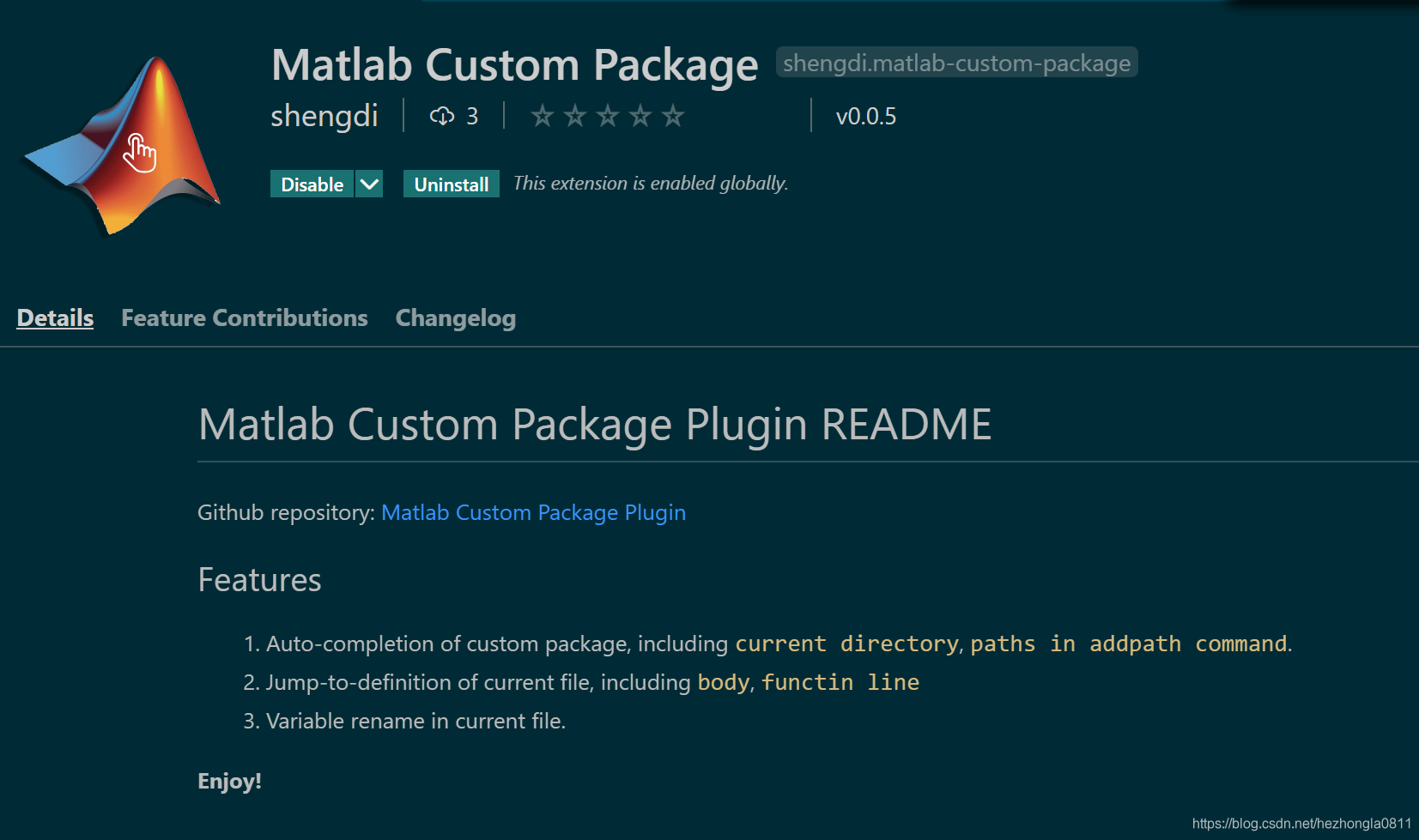 Vscode 的 Matlab 插件,支持自动补全、跳转定义、变量重命名 Matlab Custom Packagevscode Matlab 补全 Csdn博客 3449