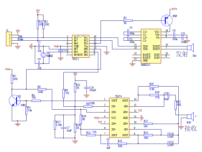 stm32控制超声波测距模块HC-SR04_hcsr04超声波模块原理图-CSDN博客
