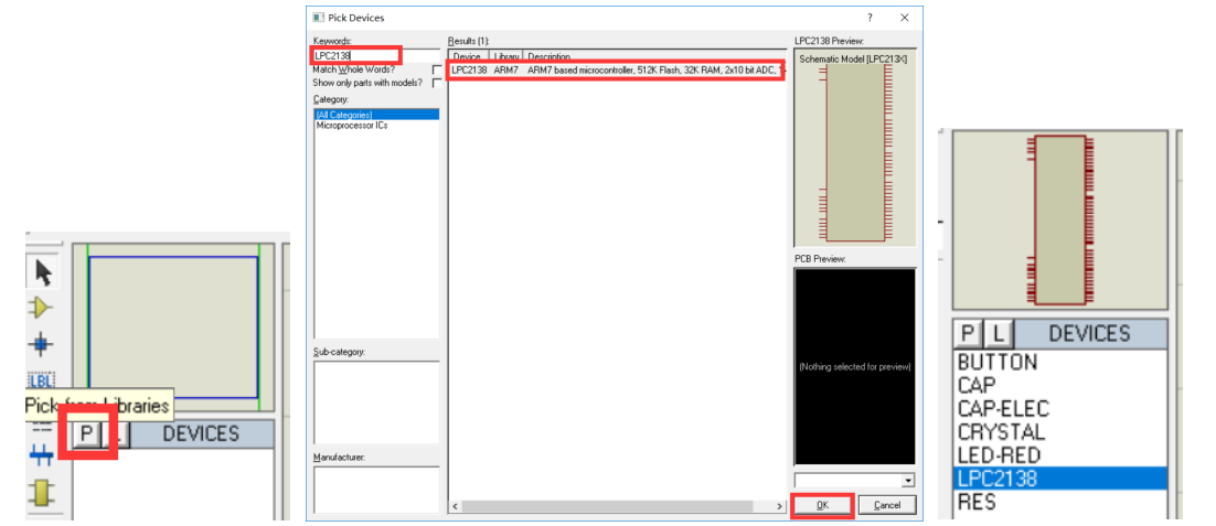 ARM嵌入式实验 熟悉PROTEUS电子仿真软件的使用（LPC2138）_基于lpc2138芯片的基础实验-CSDN博客