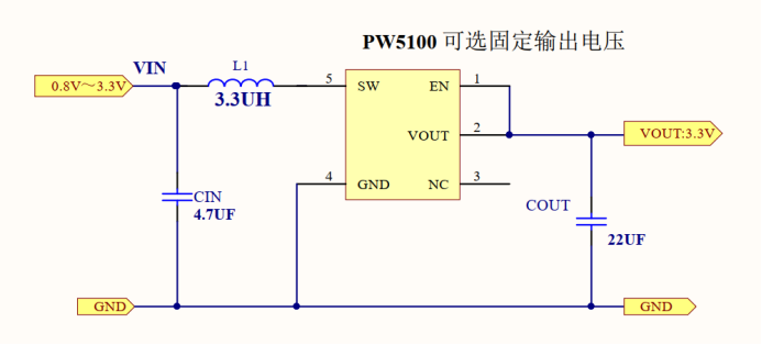 1.5V升3.3V芯片电路图，稳压3.3V供电MCU模块等_1.5v同步升3.3v-CSDN博客