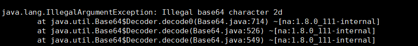 解决：javalangillegalargumentexception Illegal Base64 Character 2d Csdn博客 
