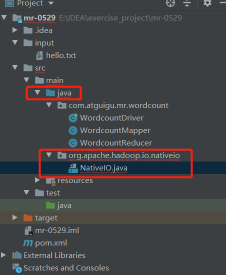 Hadoop中MapReduce程序的本地IDEA测试（及org.apache.hadoop.io.nativeio问题）_hadoop的native检测-CSDN博客