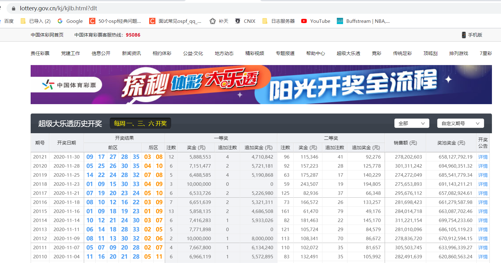 Python数据化分析——之爬取福利彩票数据_webapi.sporttery.cn-CSDN博客