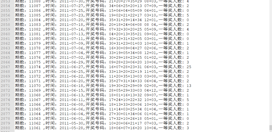 Python数据化分析——之爬取福利彩票数据_webapi.sporttery.cn-CSDN博客