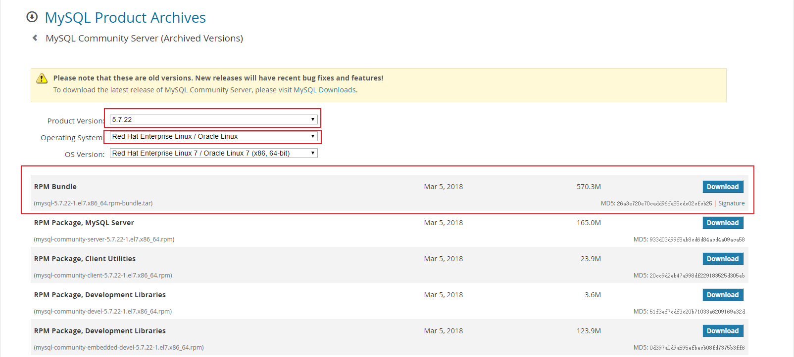 mysql-5.7.22-1.el7.x86_64.rpm-bundle.tar 安装-CSDN博客