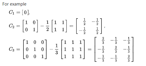 centering matrix中心矩阵的代码测试-CSDN博客
