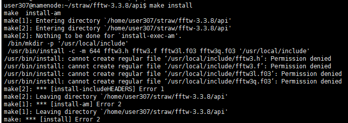 安装fftw时遇到的错误_[install-includeheaders] error 1-CSDN博客