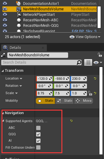 [UE4笔记] 导航网格的一些认识._navmeshboundsvolume-CSDN博客