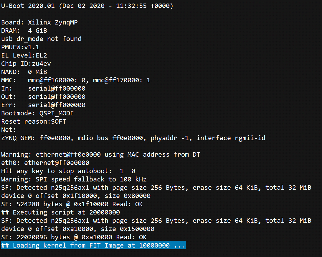 【Xlinx】【ZynqMP】petalinux2020.1版本QSPI FLASH启动linux教程_qspi flash zynqmp 测速-CSDN博客