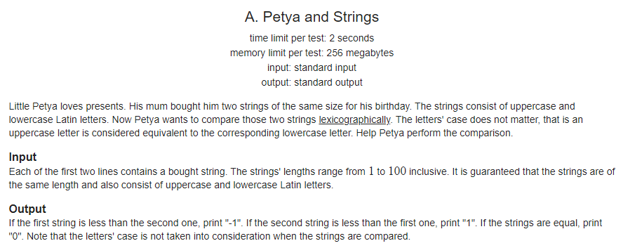 112A.Petya and Strings_a. petya and strings-CSDN博客