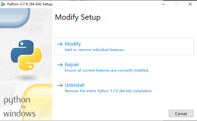 win10卸载python不干净导致重新无法安装_python modify repair uninstall-CSDN博客