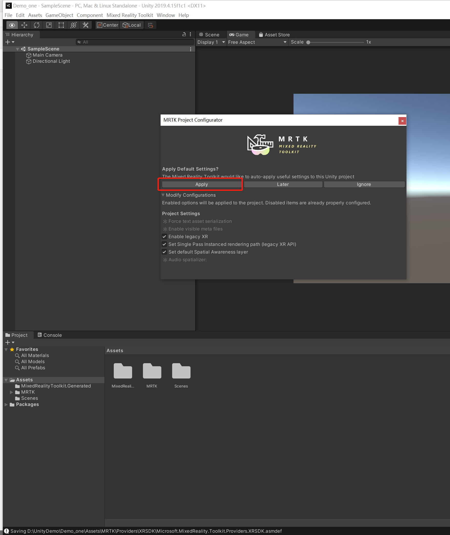 部署一个MRTK自带案例到HoloLens2上_mrtk build-CSDN博客