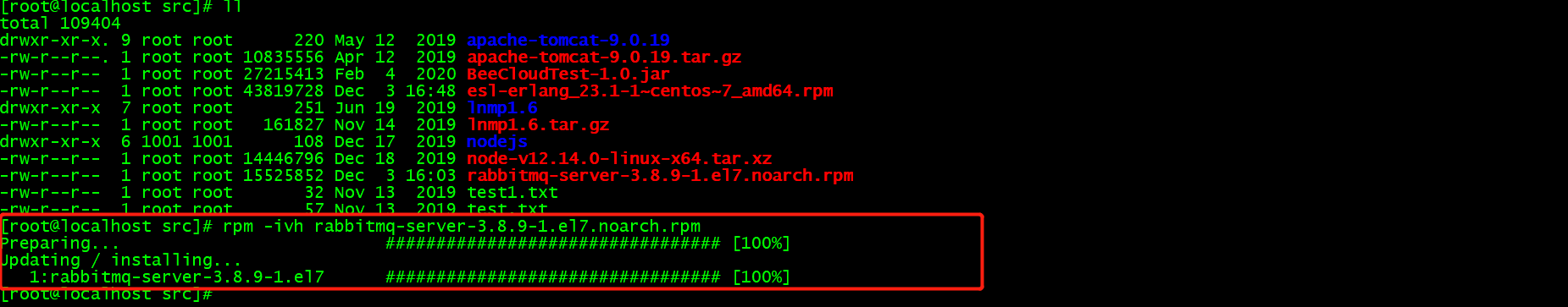 安装rabbitMq报错:error: unpacking of archive failed on file /usr/lib/rabbitmq/lib/rabbitmq_server-3 ...