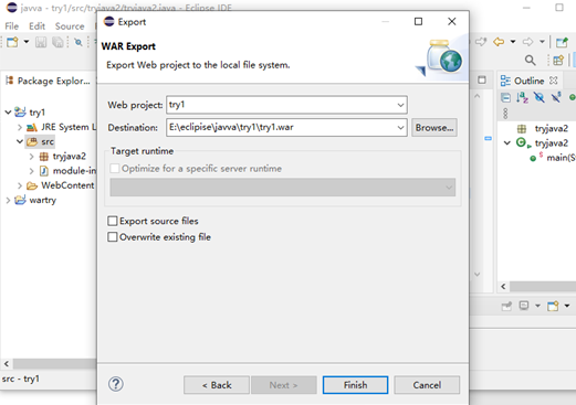 使用Eclipse导出war包的操作步骤及常见问题_eclipse 导出war-CSDN博客