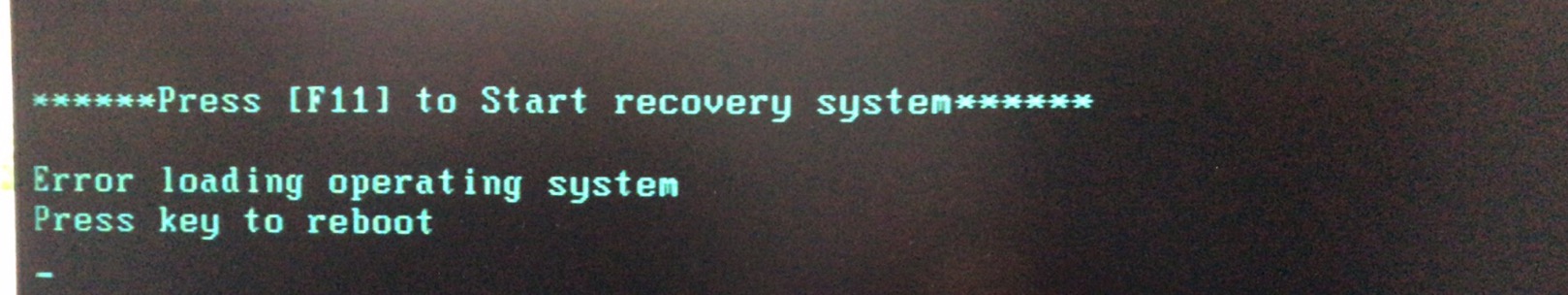 电脑开机出现press f11 to start recovery system问题分析与解决_press tostart-CSDN博客