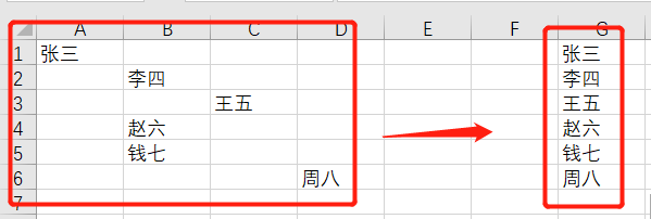 如何在 Excel 中快速将多列数据合并到一列？（不同方法实现）前提不覆盖批量将多行一列的数据内容合并到一起 Csdn博客