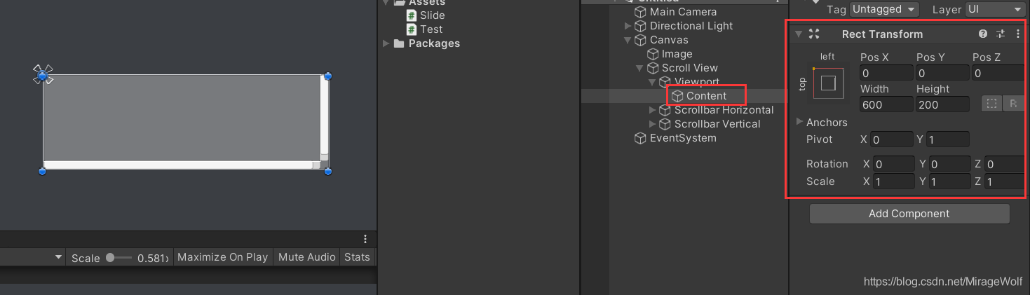 Unity 制作滑动窗口(滑动吸附窗口) 复制粘贴就能用unity Slider实现分页滑动 Csdn博客