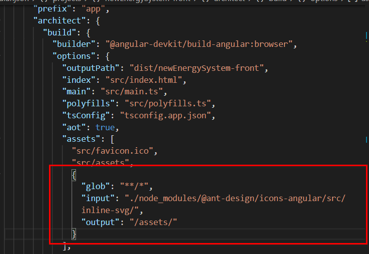 [angular + ngzorro报错]the icon appstore-o does not exist or is not ...