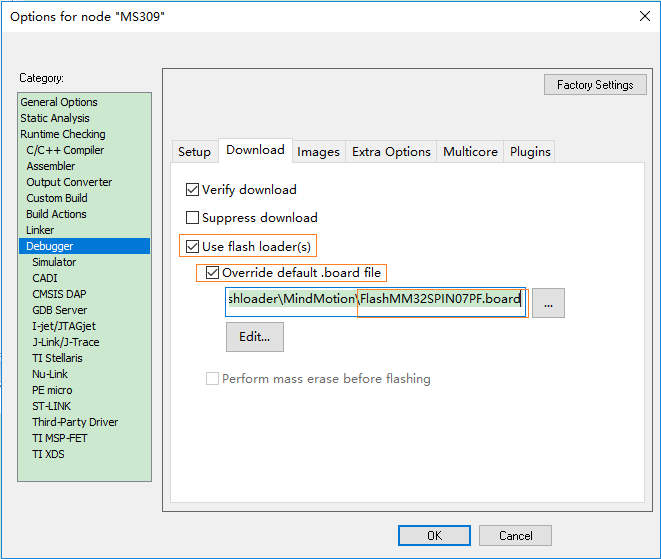 IAR仿真失败：Execution failure in flash loader-CSDN博客