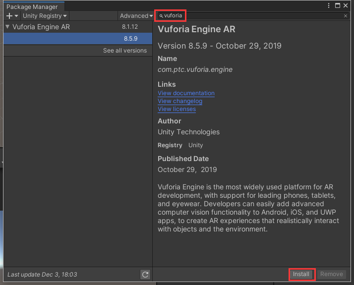 Unity Vuforia AR生成详细教程-CSDN博客