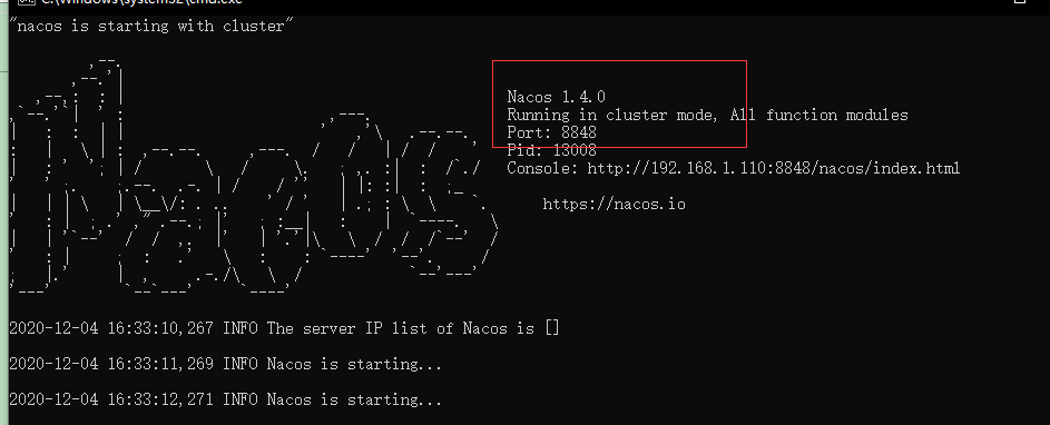 Nacos启动失败，报错 Ioexception Java Lang Illegalargumentexception Db Num Is Null Nacos Java