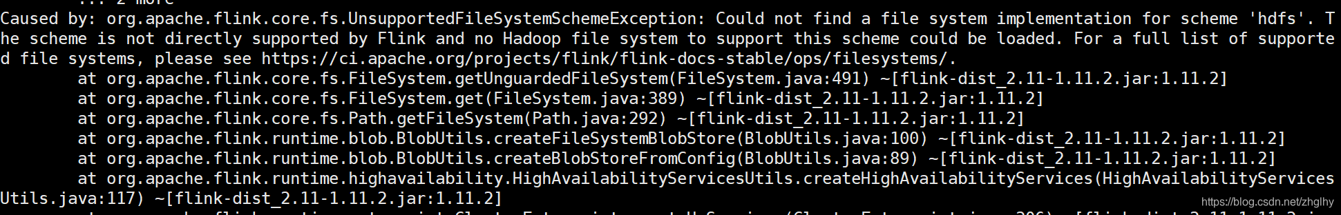 Unsupportedfilesystemschemeexception Could Not Find A File System Implementation For Scheme
