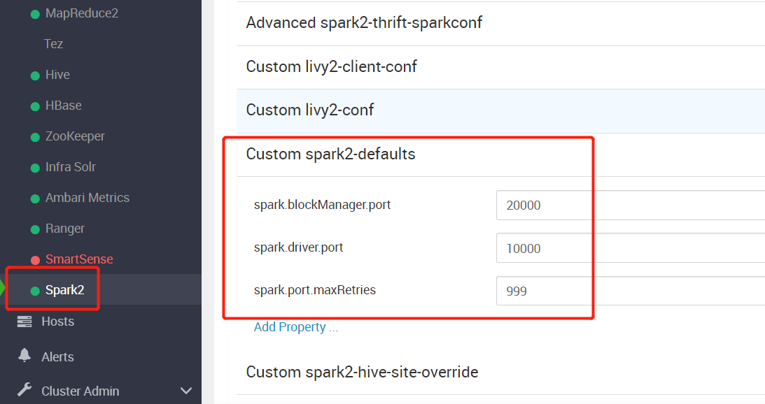 Spark2自定义Driver和Executor端口范围_park.blockmanager.port配置文件-CSDN博客