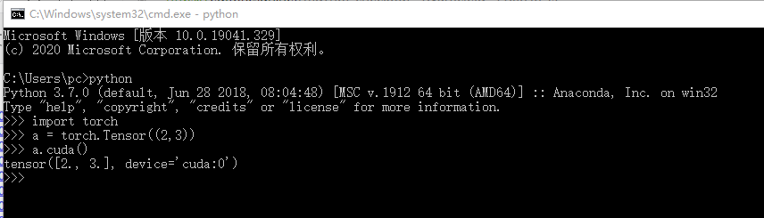 windows10安装GPU版pytorch详细教程（以cuda10.0+pytorch1.1为例，手把手教学）_cuda10.0下载pytorch-CSDN博客
