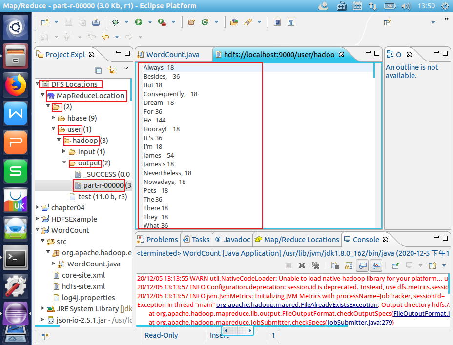 基于Ubuntu Kylin系统在Hadoop的环境下调用MapReduce对单词WordCount计数_ubuntuhadoop下的mapreduce运行-CSDN博客