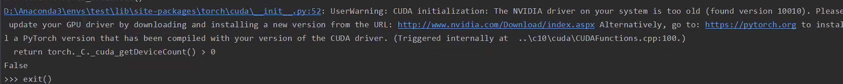 Nvidia driver on your system is too old_userwarning: cuda initialization: the nvidia drive-CSDN博客