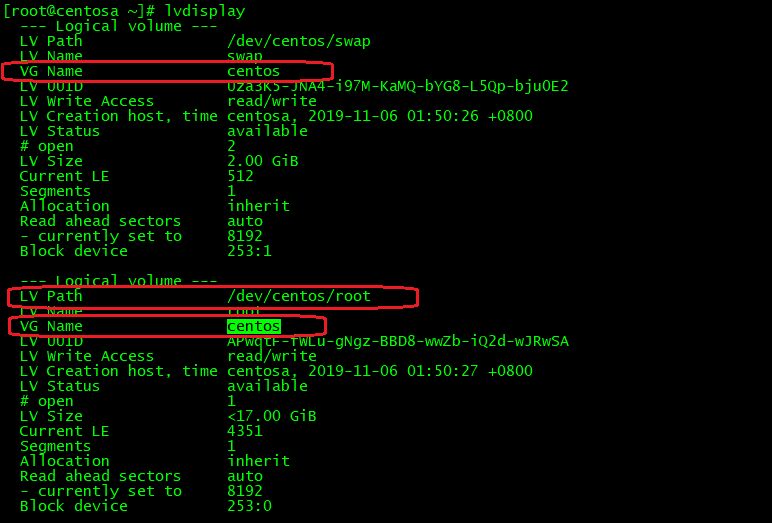 VMware CentOS Linux磁盘空间扩容过程详解_insufficient free space: 2560 extents needed, but -CSDN博客