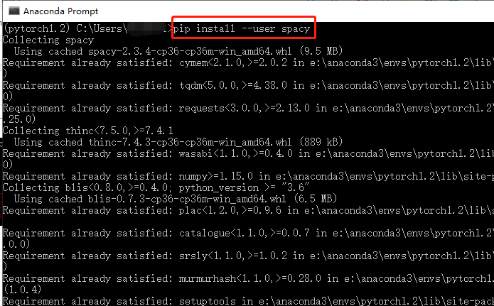 安装spacy_spacy卸载安装-CSDN博客