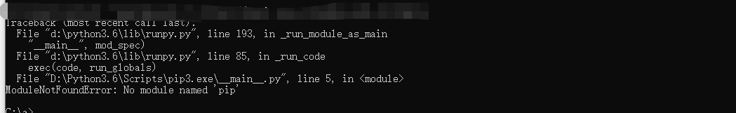 已解决：Traceback (most recent call last): File “d:\python3.6\lib\runpy.py“,-CSDN博客