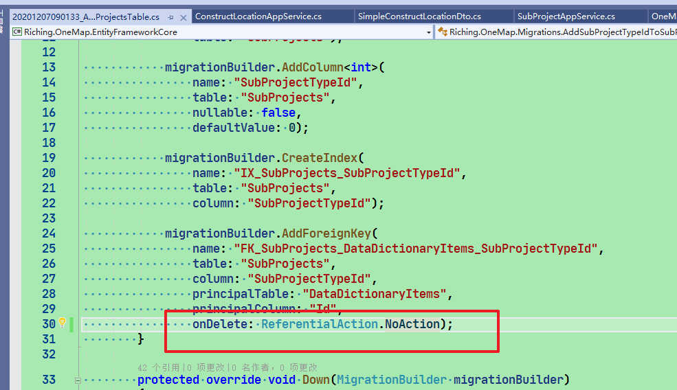 ABP 可能会导致循环或多重级联路径。请指定 ON DELETE NO ACTION 或 ON UPDATE NO ACT-CSDN博客