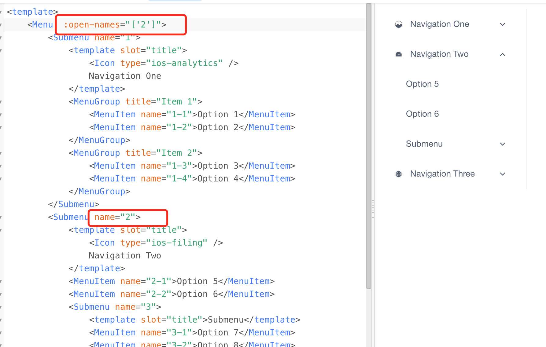 IVIEW menu菜单栏使用open-names属性不生效_iview 设置open-names无效-CSDN博客