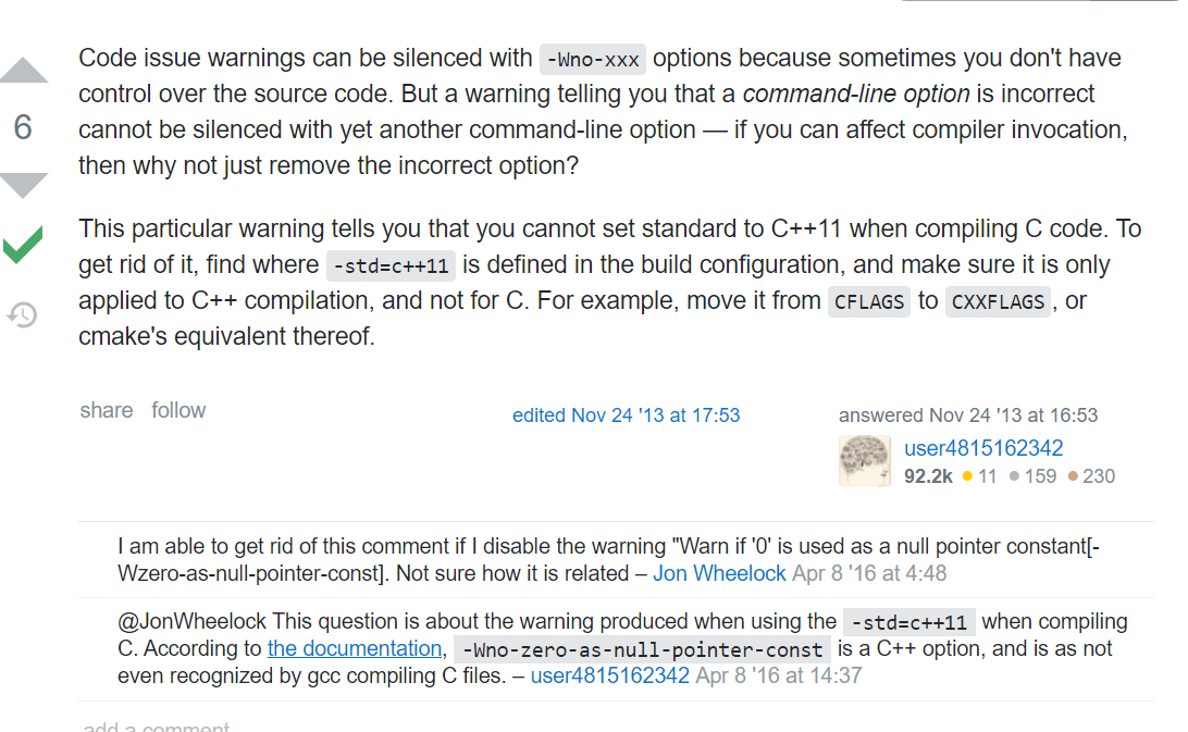 报错command line option ‘-std=c11‘ is valid for C/ObjC but not for C++_[warning] command line ...
