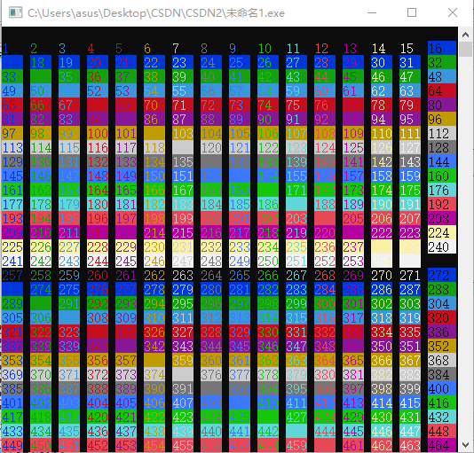 关于C语言颜色改变方法-CSDN博客