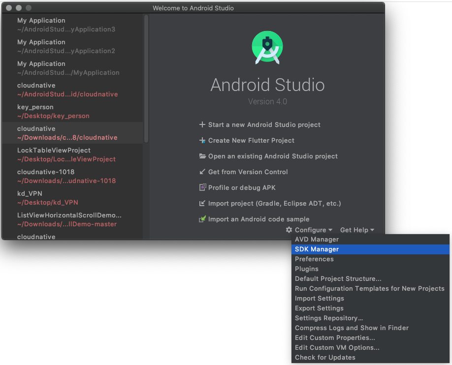 Android Toolchain Develop For Android Devices Unable To Locate Android Sdk Mac终端配置报错问题解决 