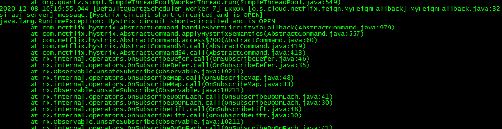 Hystrix circuit short-circuited and is OPEN-CSDN博客