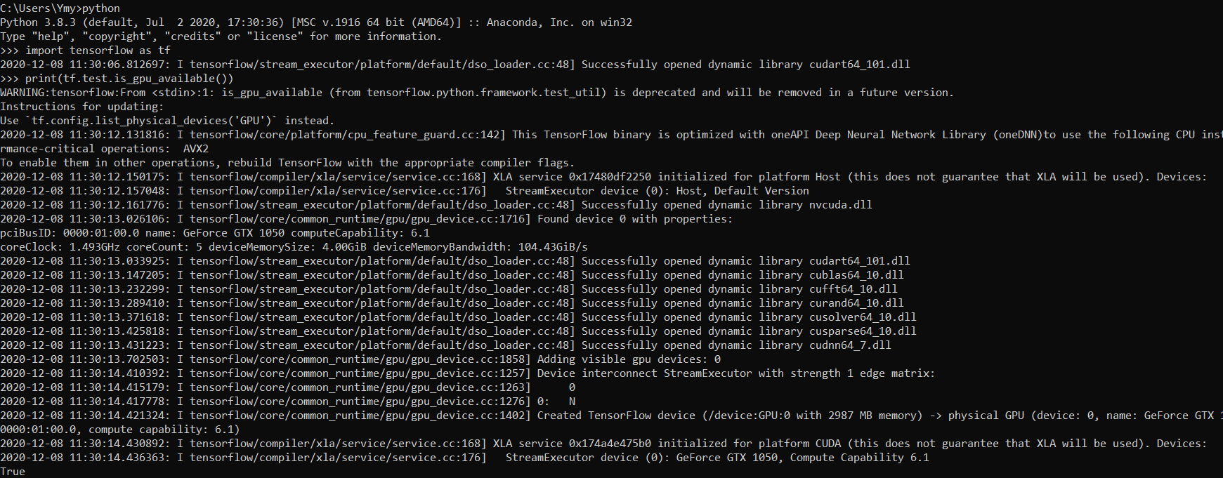 CUDA10.2+cuDNN8+tensorflow-gpu2.3.1安装_cuda 10.2 对应tensorflow 版本-CSDN博客