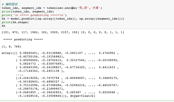 bert4keras、transformers 加载预训练bert模型、句向量cls，字向量提取；tokenizer使用_loong_XL的博客-CSDN博客