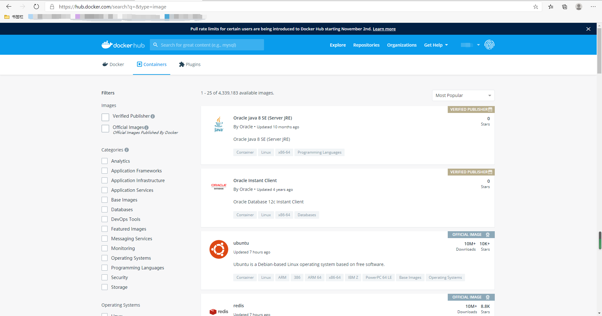 Docker Nine: Docker Warehouse - programador clic