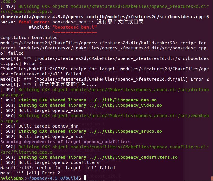 Jetson带CUDA编译的opencv4.5安装教程与踩坑指南，cmake配置很重要！_darknet gtk+ 2.x symbols detected. using gtk+ 2.x ...