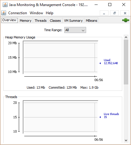 使用JConsole连接远程JMX示例_com.sun.management.jmxremote.port-CSDN博客