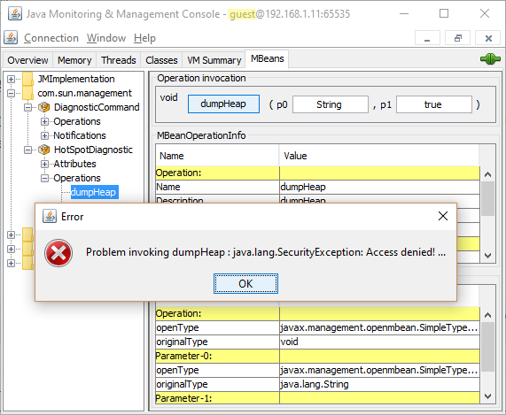 使用JConsole连接远程JMX示例_com.sun.management.jmxremote.port-CSDN博客