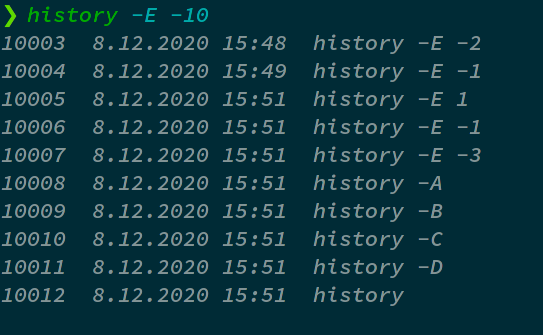zsh history获取最后的几条记录-CSDN博客