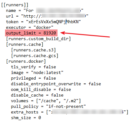 Gitlab Runner 执行CI/CD 抛：Job’s log exceeded limit of 4194304 bytes_job's ...