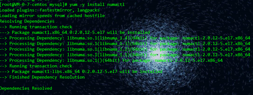 Centos安装mysql报libnumaso1错的解决办法 Csdn博客 